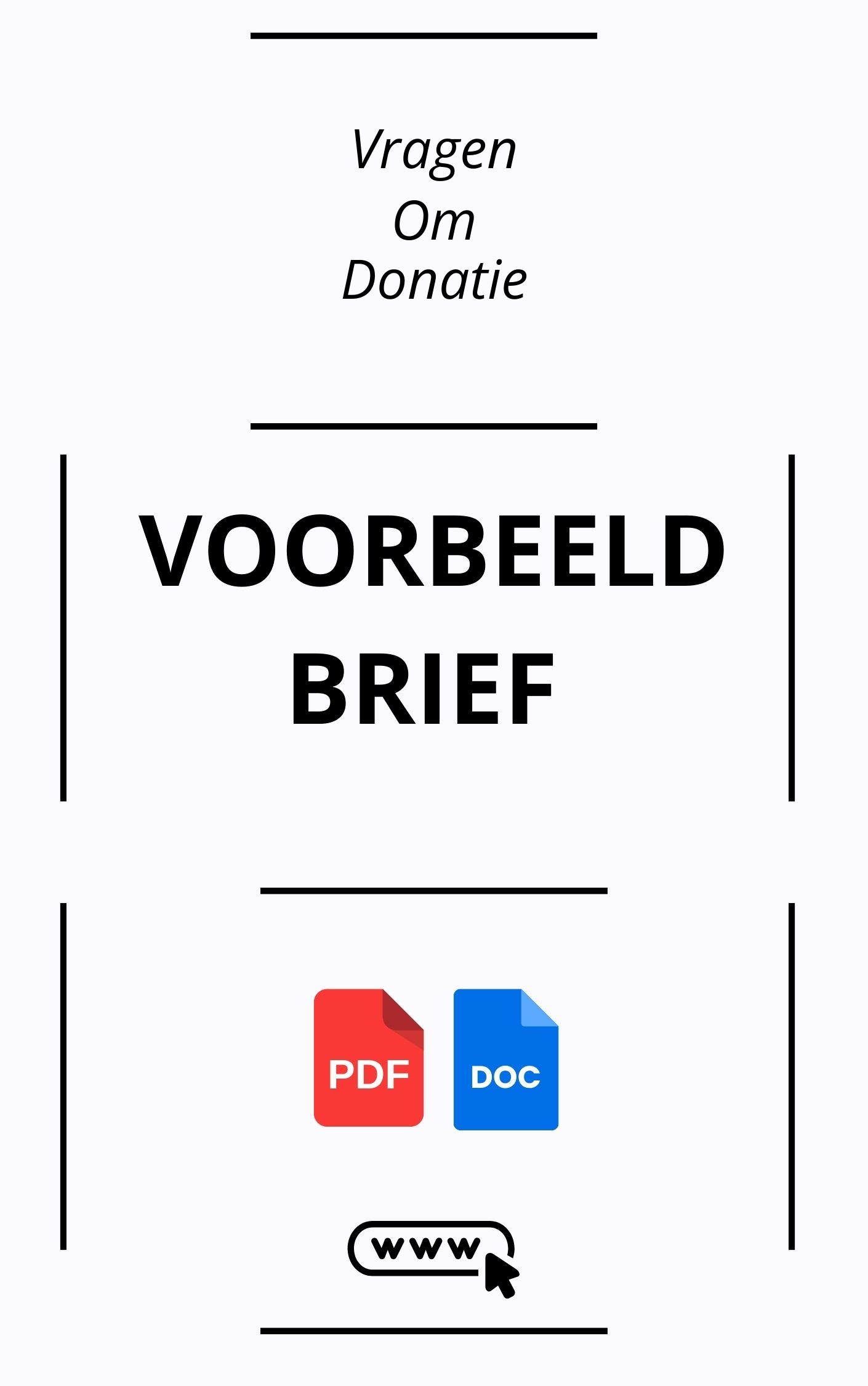 Voorbeeldbrief Vragen Om Donatie